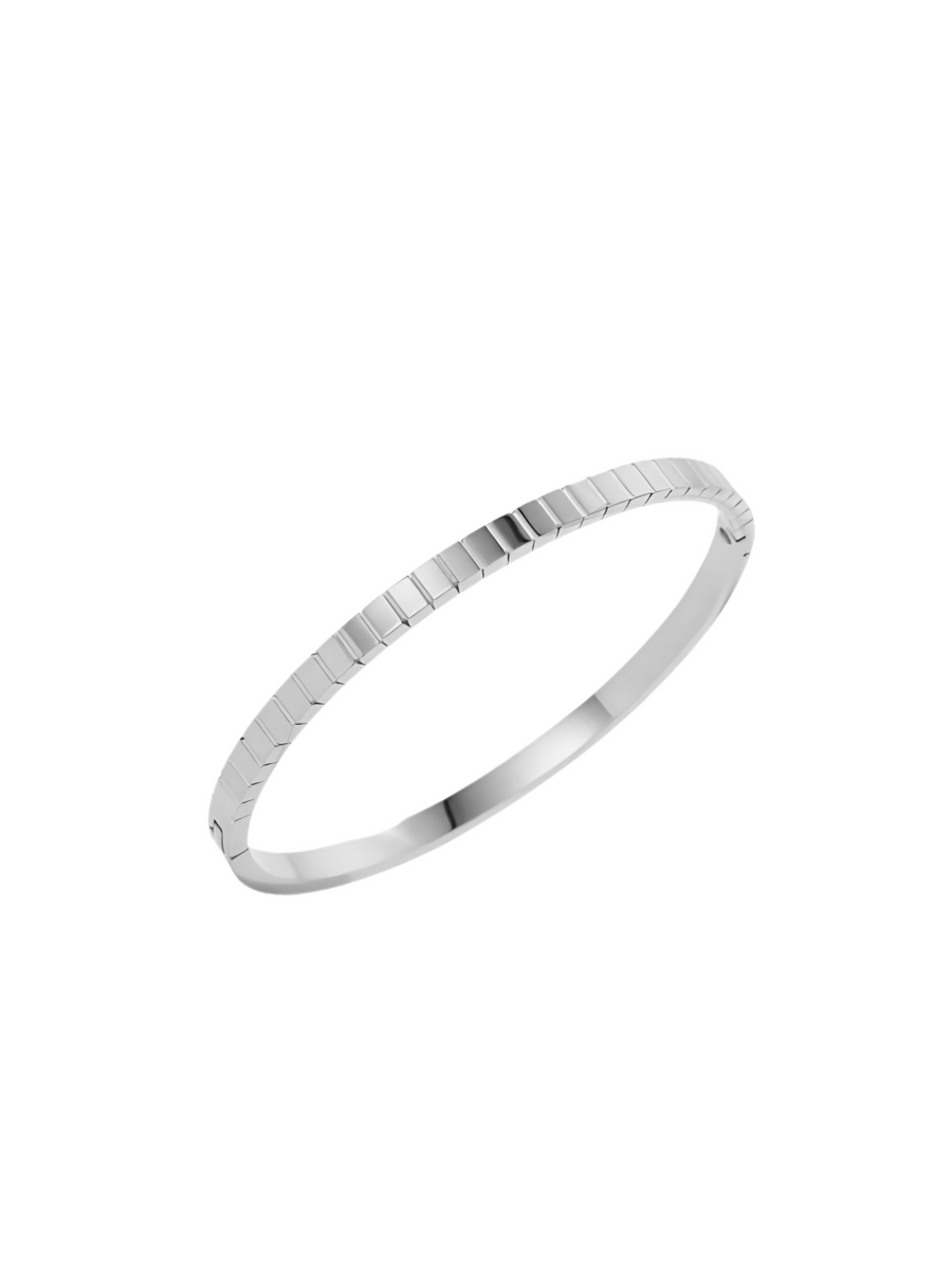 Silver Echo Bangle – Faith and Willow